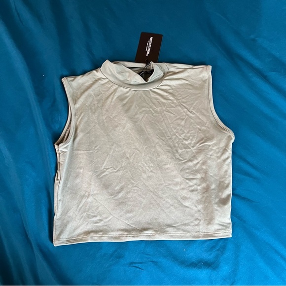 PrettyLittleThing | Tops | Plt Recycled High Neck Crop Top | Poshmark